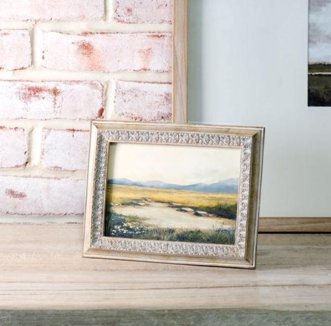 Vintage Landscape Photo Frame – Pine + Ivy